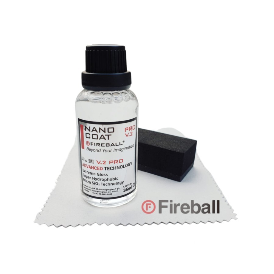 Jual fireball nanocoat PRO V2 mengandung sio2 ceramic coating 35ml | Shopee Indonesia