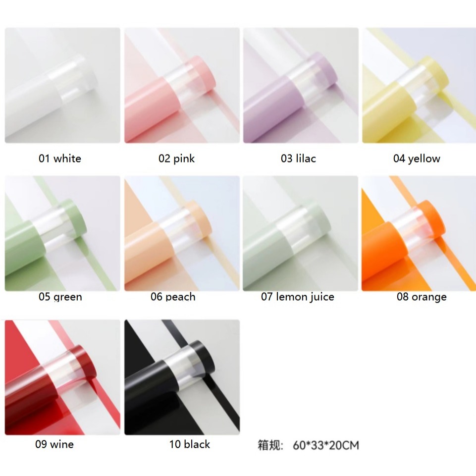 Jual [20 Lembar] Flower Wrapping Varian List Frame Transparant Bening ...