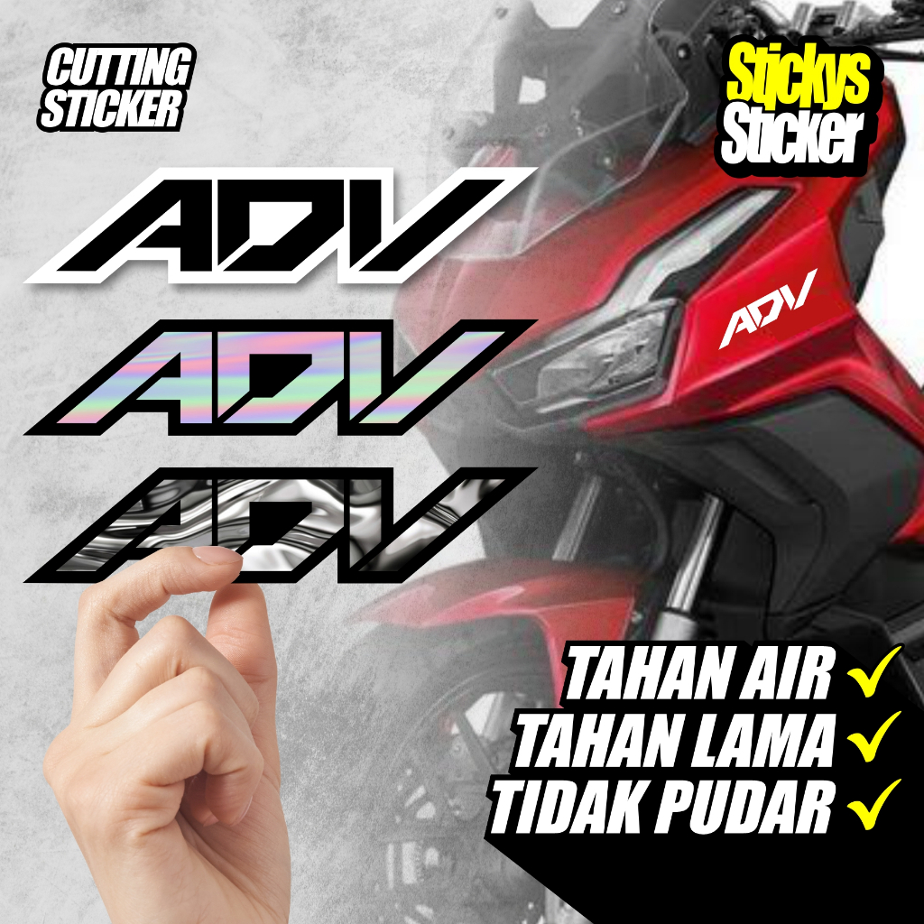 Jual Sticker logo ADV cutting sticker HONDA ADV 6 pilihan warna dan ...