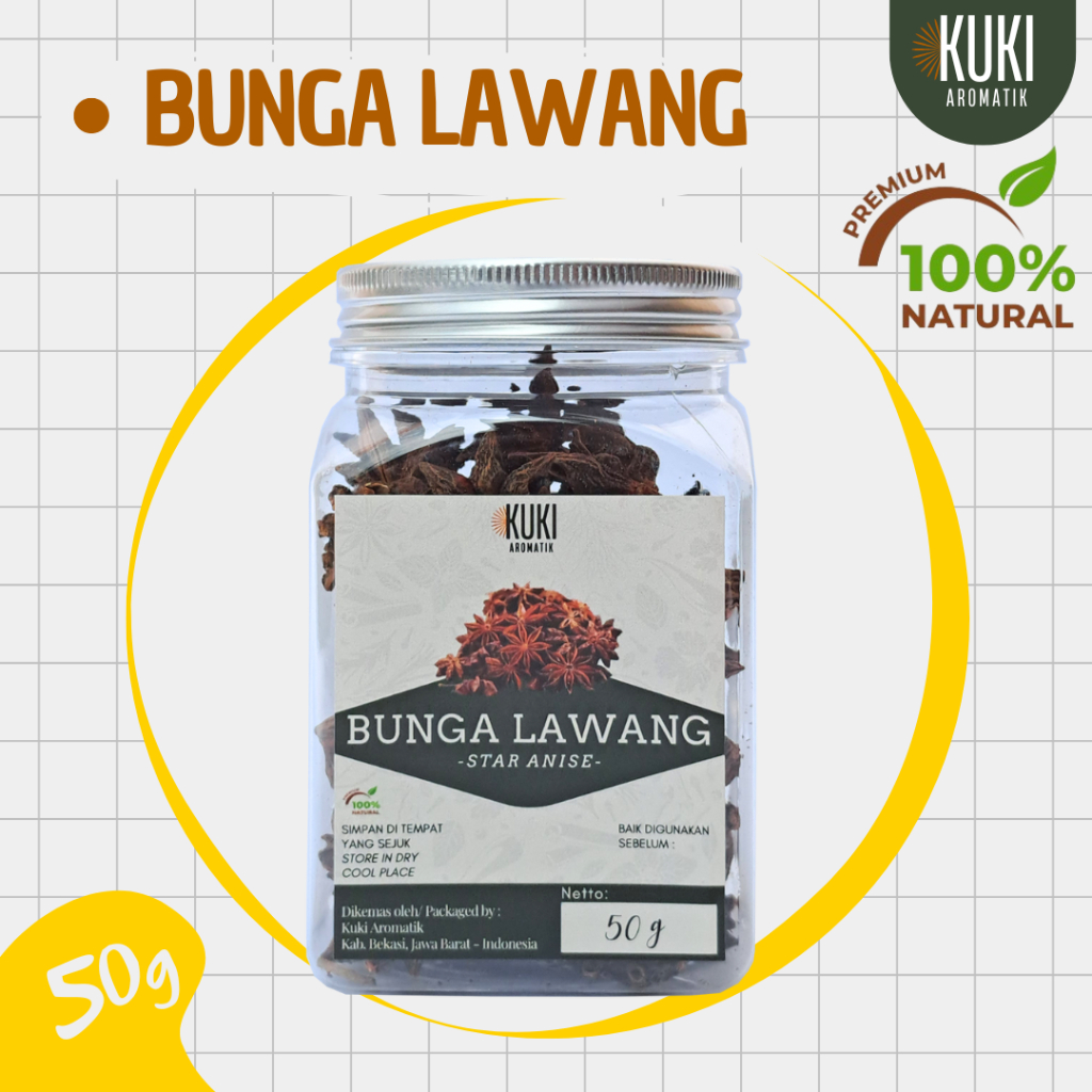 Jual Bunga Lawang / Pekak | Star Anise 25g 50g 80g | Bumbu Dapur ...