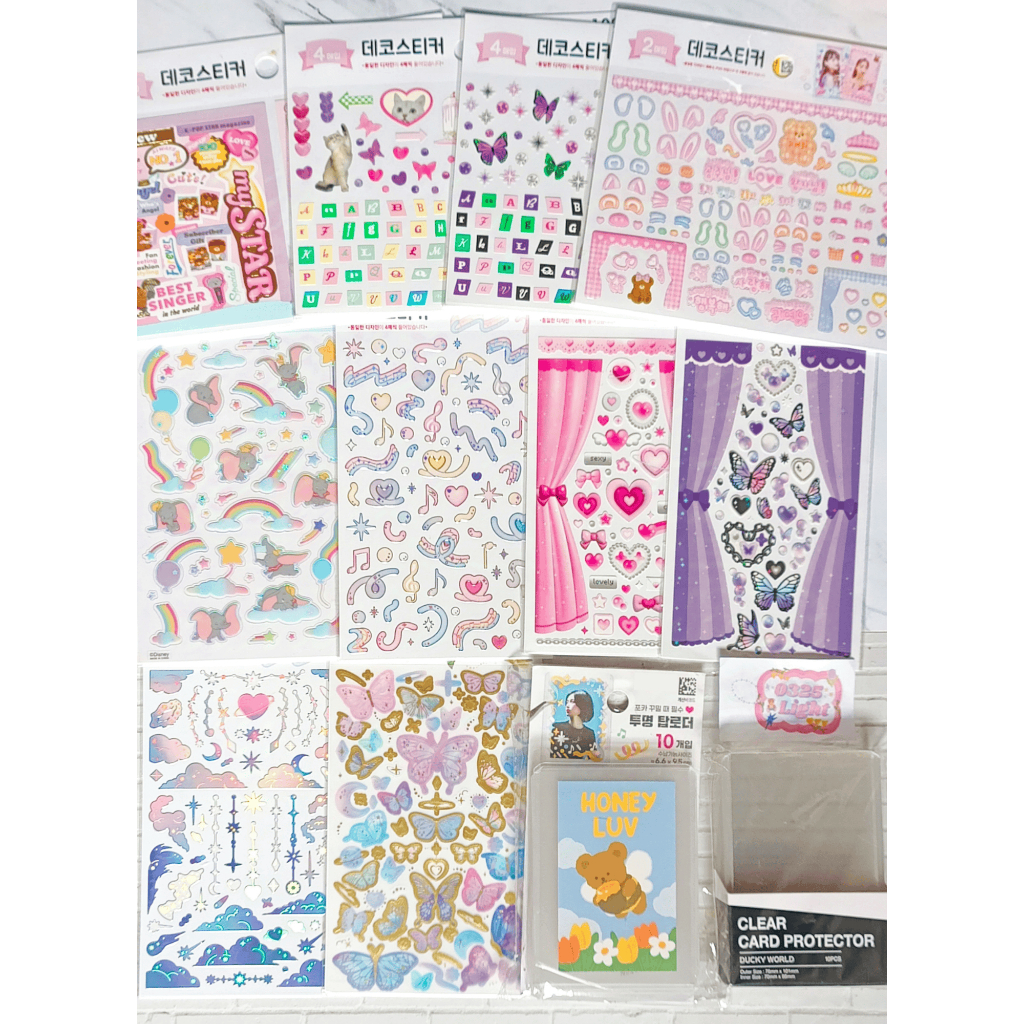 Jual [𝗥𝗘𝗔𝗗𝗬] Sticker Daiso | Toploader Daiso | Deco Kit | Mini L-holder ...
