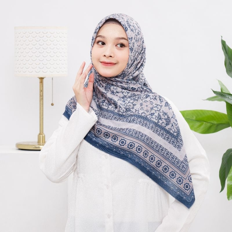 Jual Remaya Elora Scarf Hijab Segiempat Voal Motif Elegan | Shopee ...