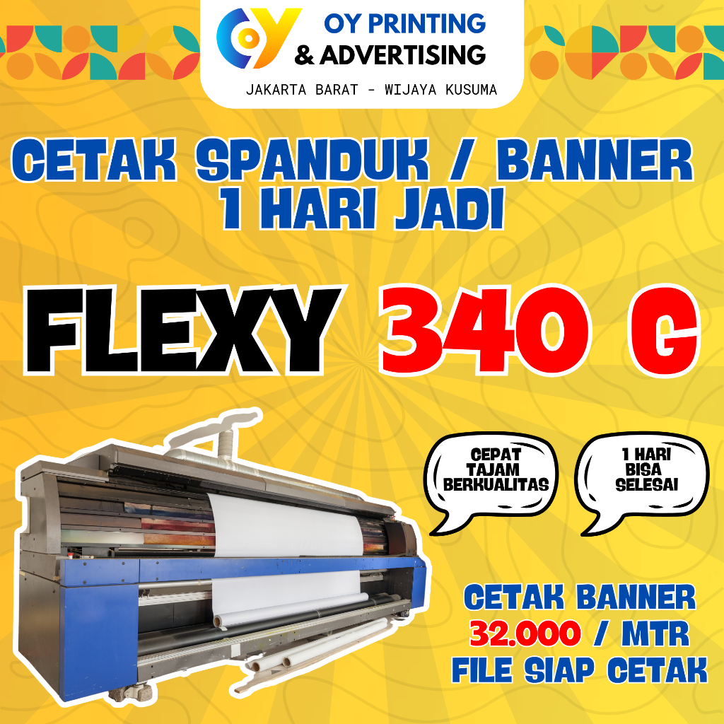 Jual CETAK BANNER / SPANDUK BAHAN 340 G 1 HARI JADI SIAP KIRIM | Shopee Indonesia