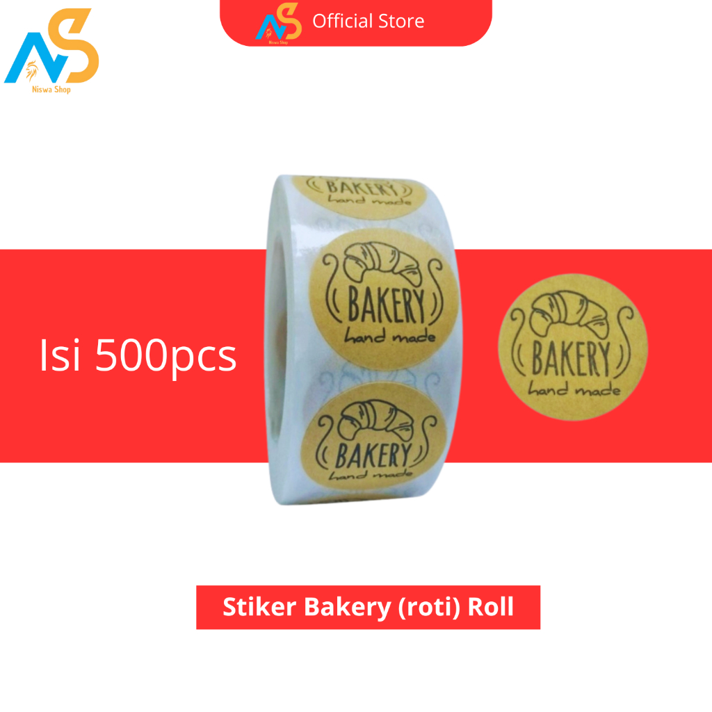 Jual Stiker Handmade Bakery /Stiker label kemasan Roti isi 500 pcs ...
