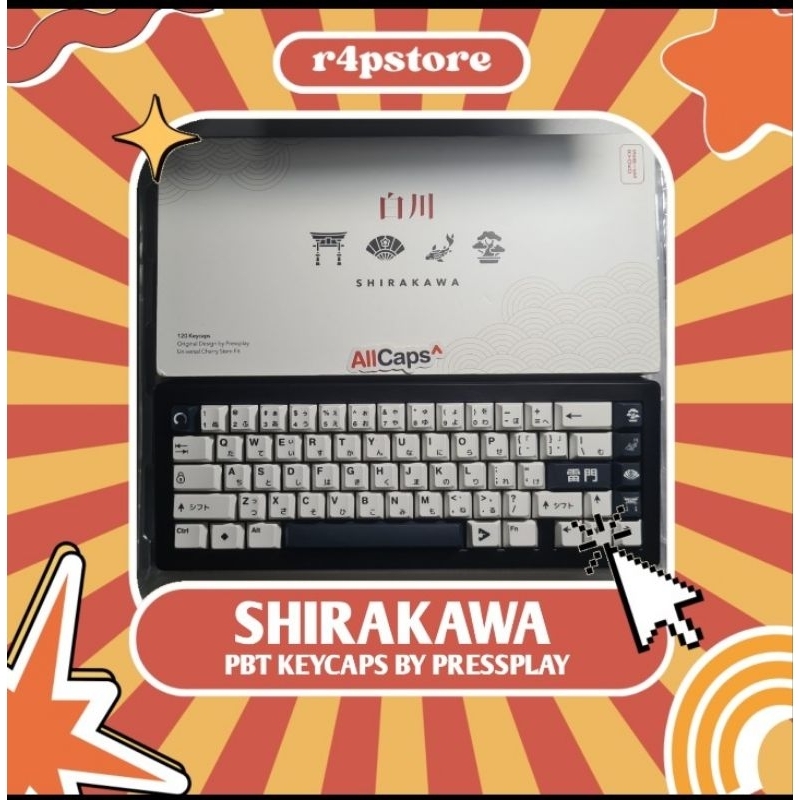 Jual Shirakawa PBT Keycaps by PressPlay | Shopee Indonesia
