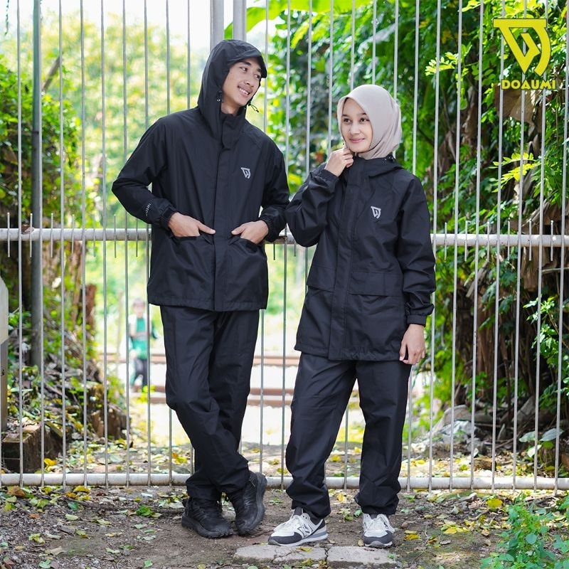 Jual Raincoat DOAUMI MUSHI Pria Wanita Dewasa Jas Hujan Motor Setelan ...