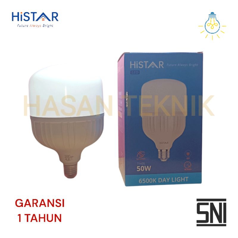 Jual HISTAR Lampu LED 50W T-bulb 6500K(cahaya putih) | Shopee Indonesia