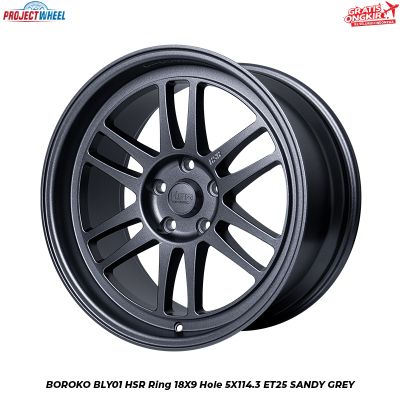 Jual velg mobil hsr innova ring 18 lebar 9 h5x114 et25 sandy grey | Shopee Indonesia
