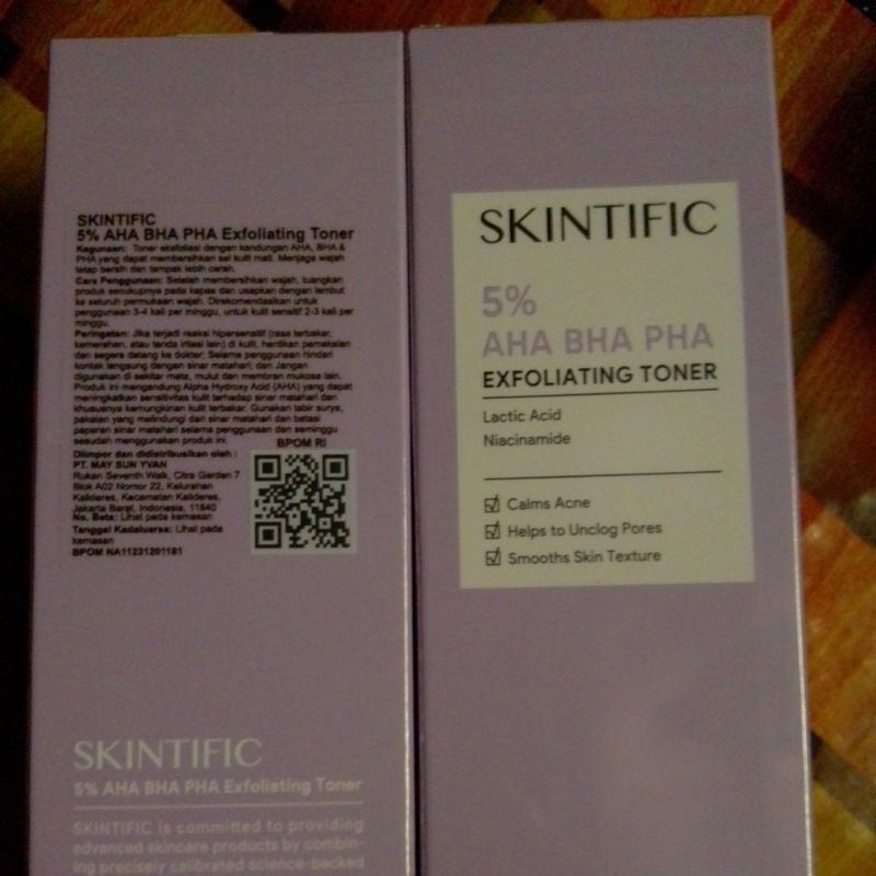 Jual SKINTIFIC - 5% AHA BHA PHA Exfoliating Toner 80ml | Shopee Indonesia