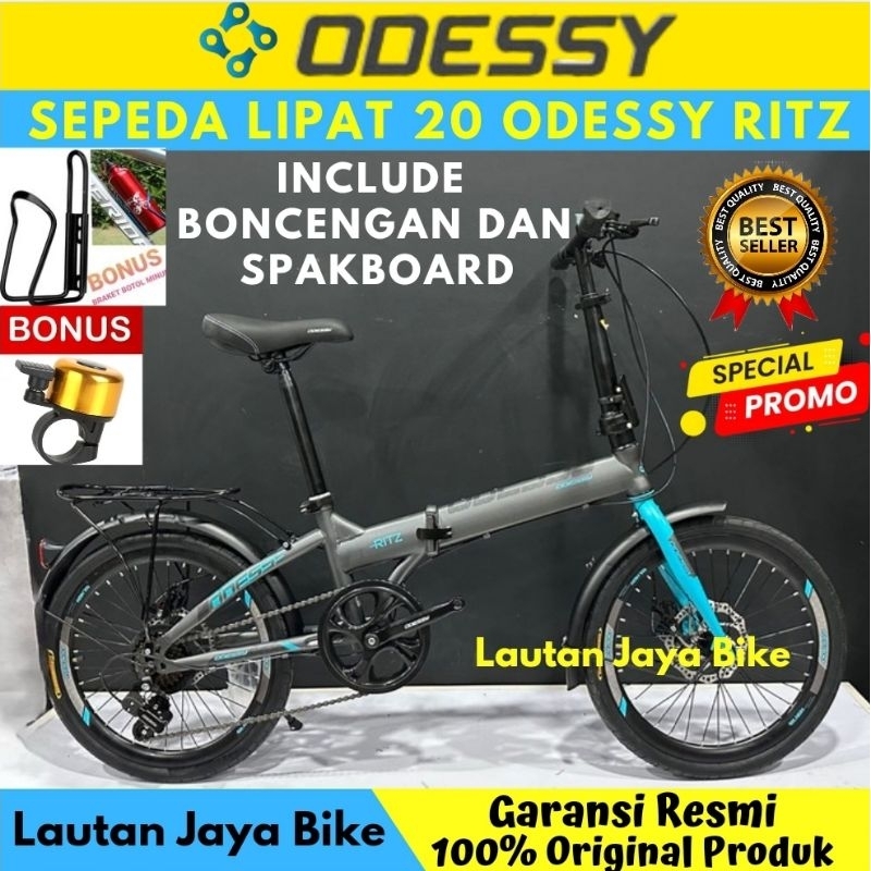 Jual SEPEDA LIPAT 20 ODESSY RITZ BONCENGAN Rem Discbrake NEW FREE ...