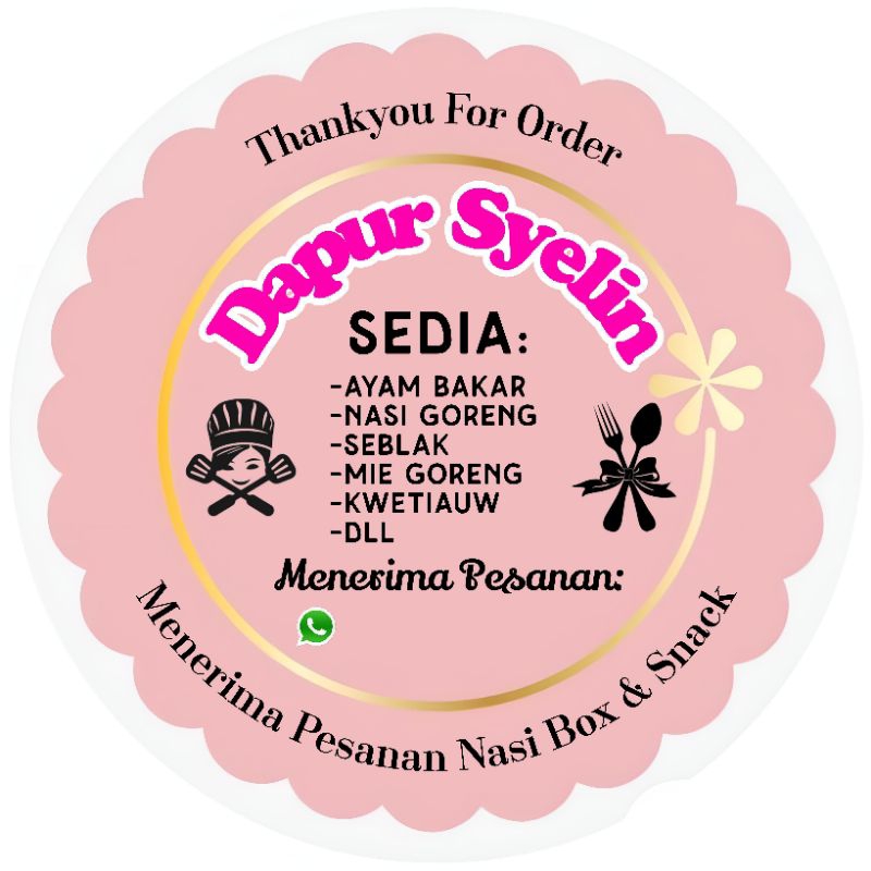 Jual (MINIMAL ORDER 100 PCS) STICKER JUALAN/STICKER PRODUK KEMASAN ...