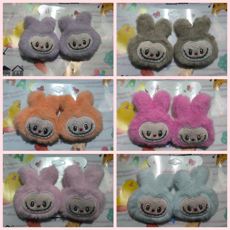 Jual Jepit Poni Labubu Lalisa Lisa Blackpink bulu-bulu soft cocok untuk ...