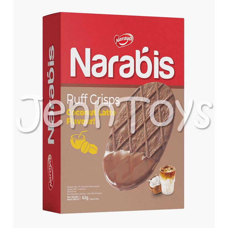 Jual Naraya Narabis Puff Crisps Biskuit Cookies puff rasa butter ...