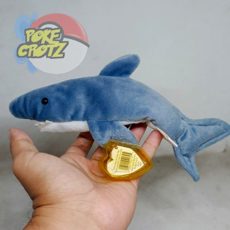 Jual Boneka hiu Crunch Shark Ty Beanie Baby plush 25cm | Shopee Indonesia