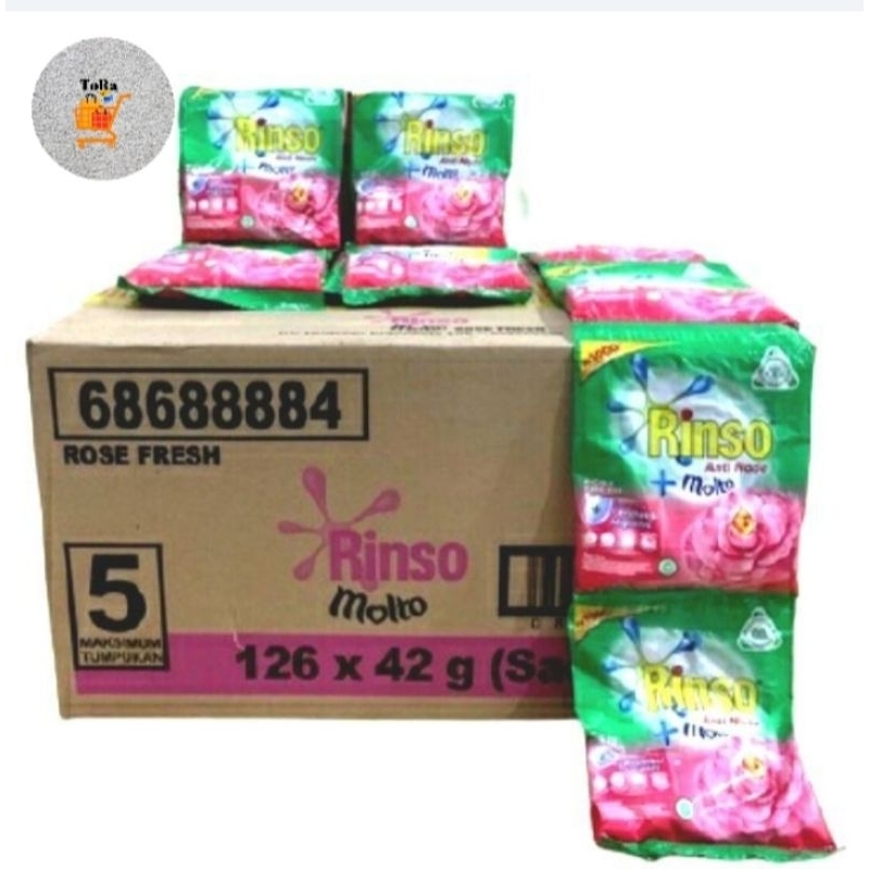 Jual Rinso bubuk 1000an 1 dus 126 kemasan | Shopee Indonesia