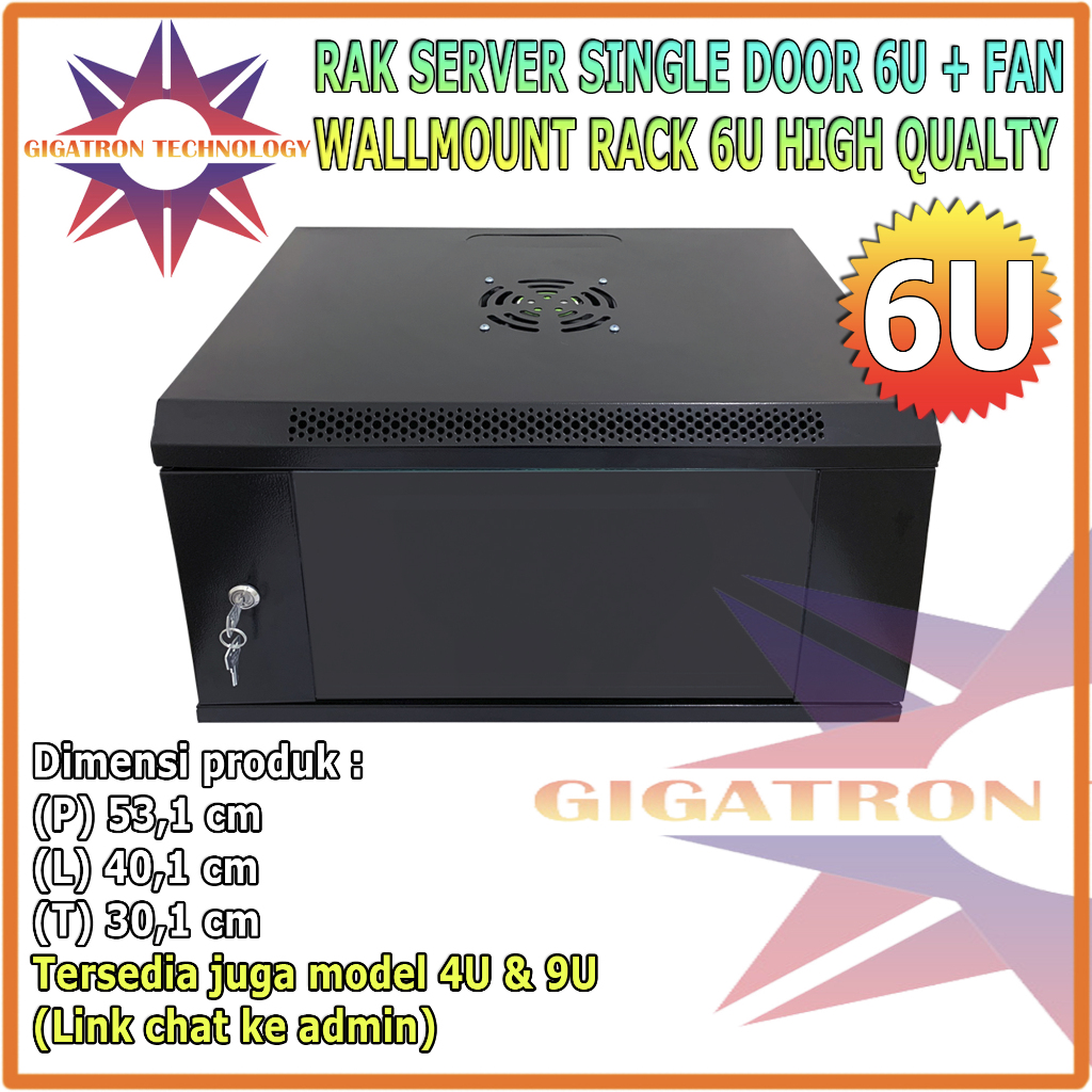 Jual Wallmount Rack Server 6U / Wallmount Rack 6U / Rak Server Ukuran ...