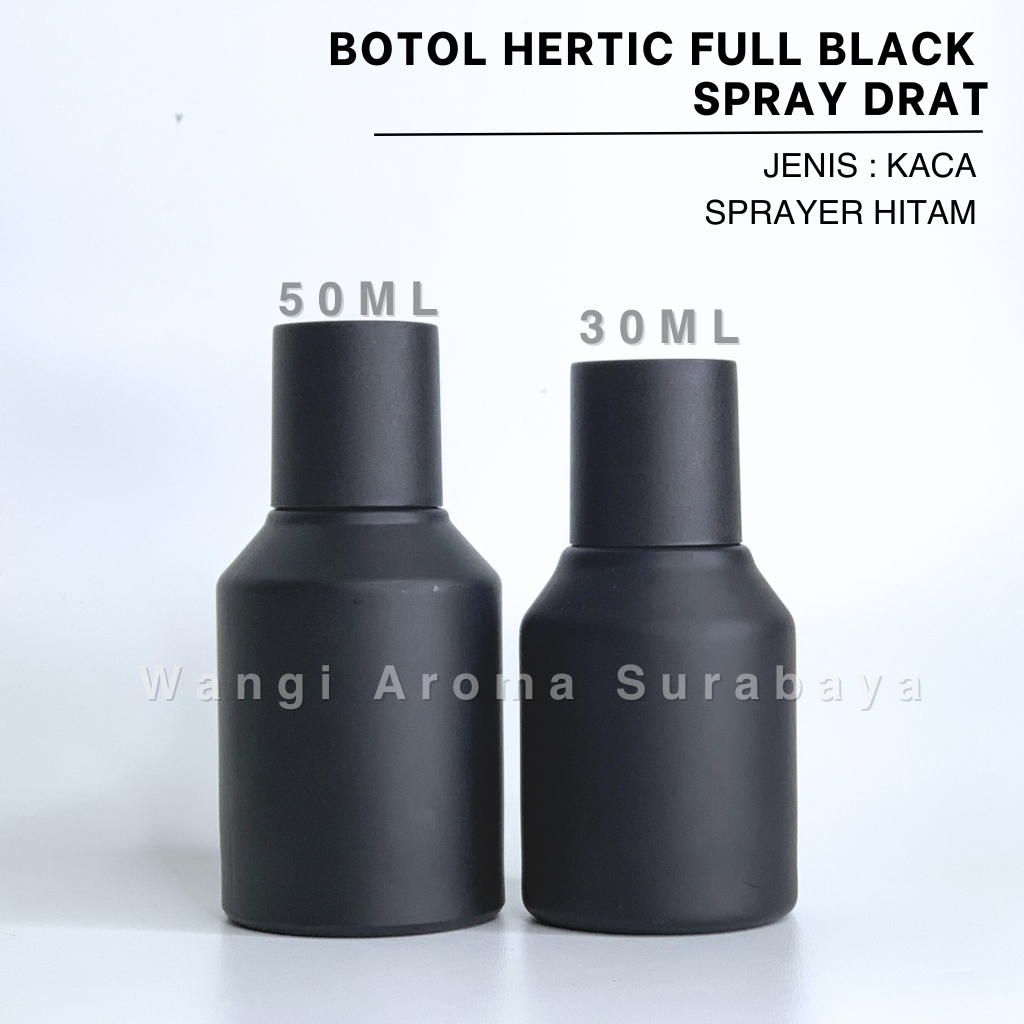 Jual Botol Parfum Hertic Full Black Drat 30ML 50ML - Botol Parfum Kaca ...