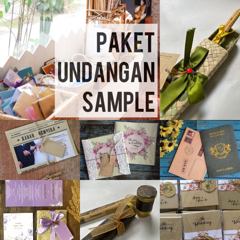 Jual Contoh Undangan Pernikahan - Undangan Sample | Shopee Indonesia