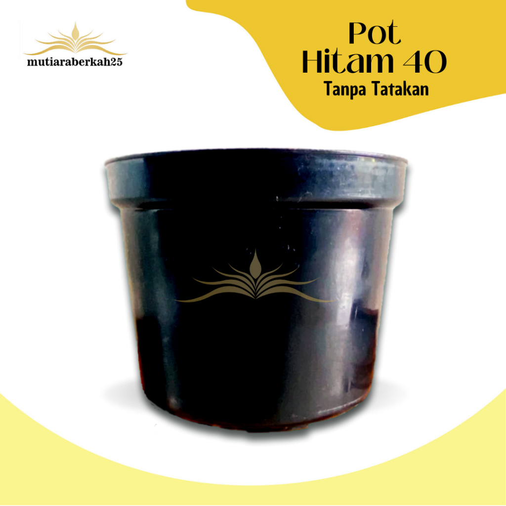 Jual POT HITAM 40 GOSEND/ POT META/ POT BUNGA/ POT BUAH/ TANAMAN/ BUNGA ...