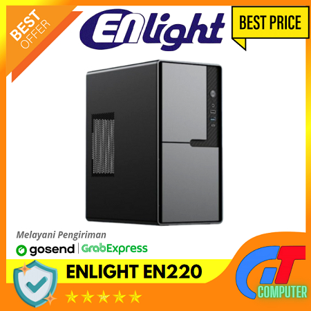 Jual CASE ENLIGHT EN220 + PSU 300W mATX Casing | Shopee Indonesia
