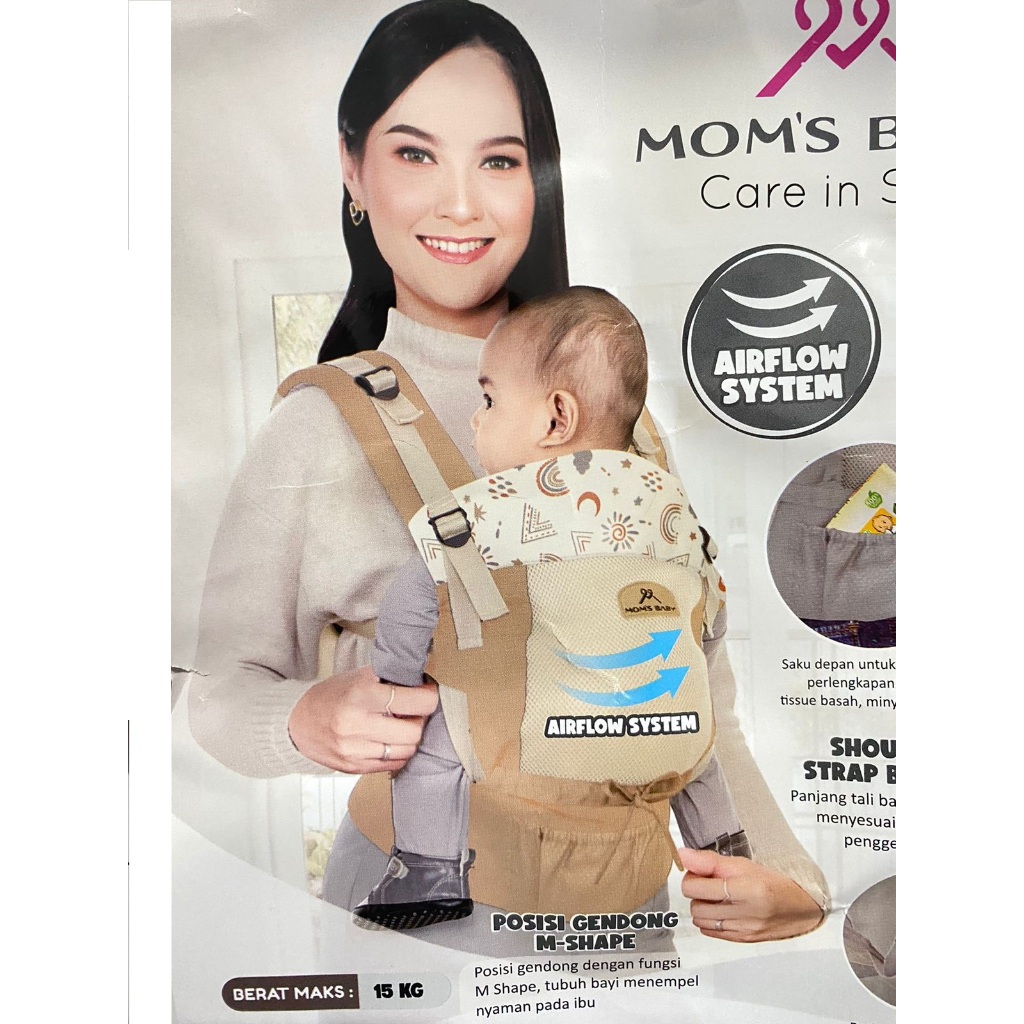 Jual Mom's Baby Gendongan Bayi Ransel SSC M-Shape Wilona Series - MBG ...