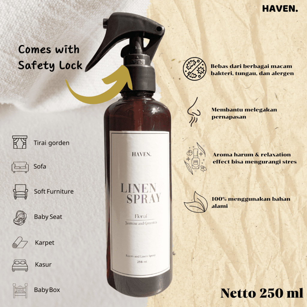 Jual BED LINEN SPRAY ORGANIK 250 ML || SEMPROTAN LINEN ORGANIK PEMBASMI ...