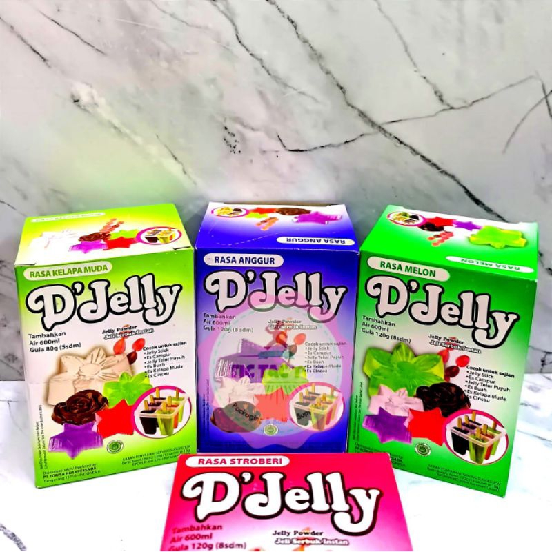 Jual Djelly All Variant box/Serbuk Jelly/Bubuk Agar-Agar/Jelly/Djelly ...