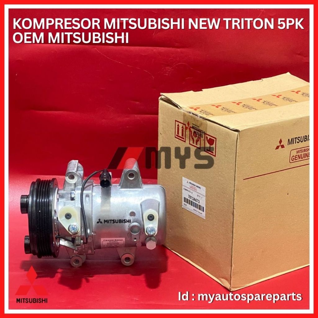 Jual COMPRESSOR AC Mobil MITSUBISHI New Triton 5PK KOMPRESOR OEM ...