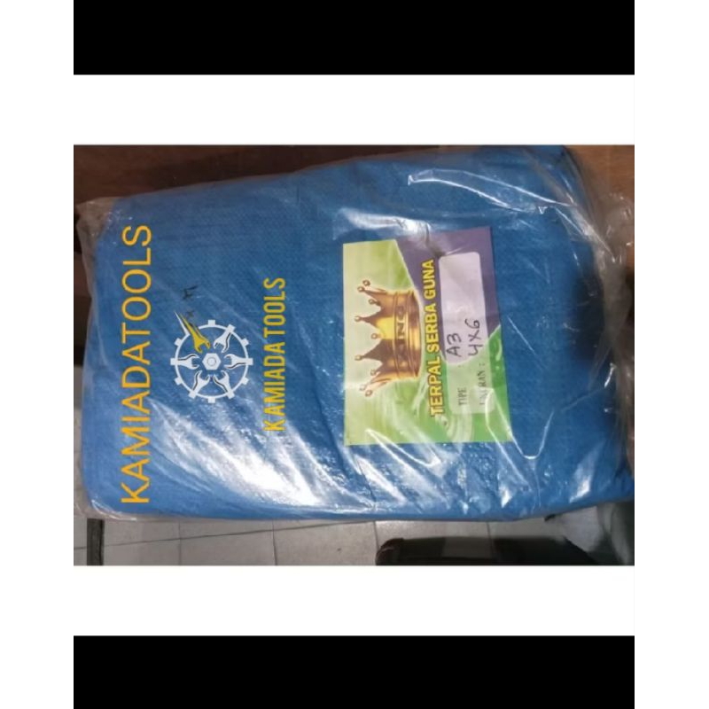 Jual Terpal plastik biru A3 4 x 6 m Terpal serbaguna/Terpal siap pakai ...