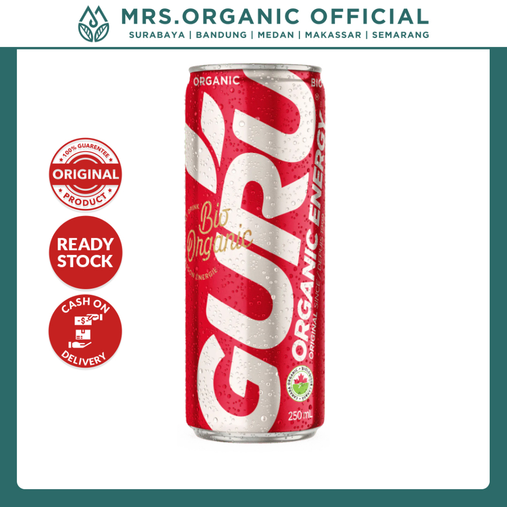 Jual Minuman Berenergi Guru Energy Drink Energy Drink Natural 250 Ml ...