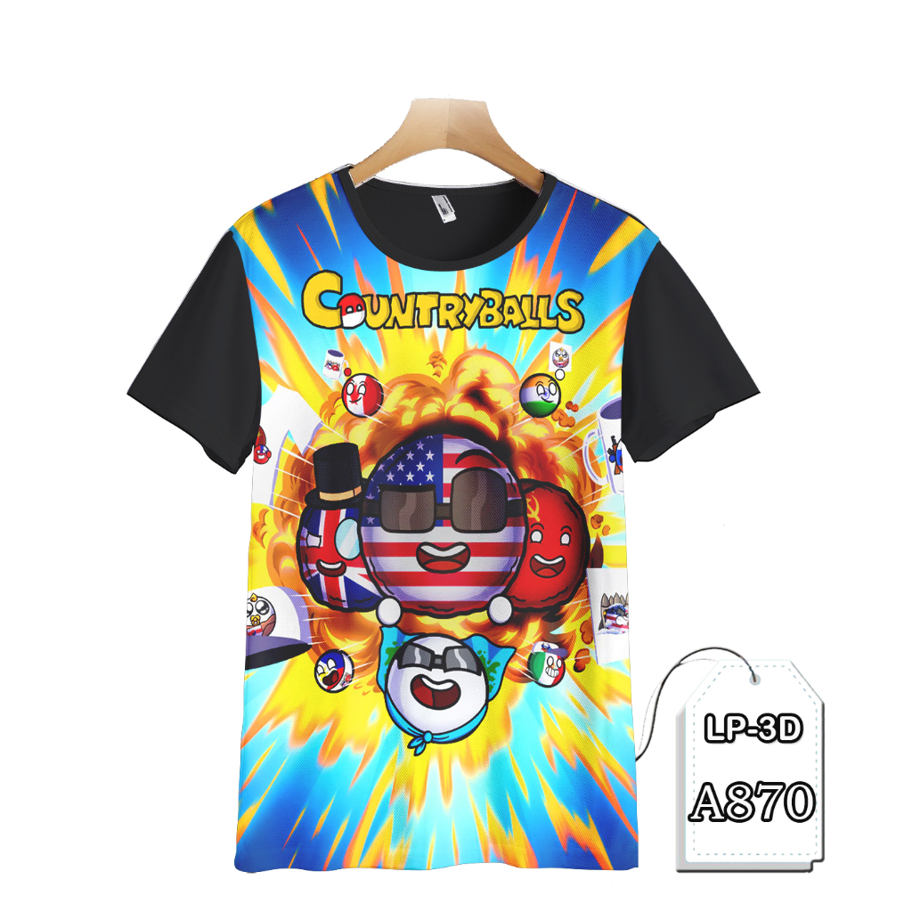Jual Kaos Countryballs Baju Anak dan Dewasa Gambar Bola Negara Trendy ...
