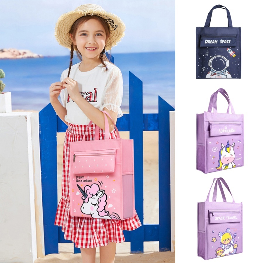 Jual Tas les buku map A4 organizer Tas kursus dengan resleting Tas ...