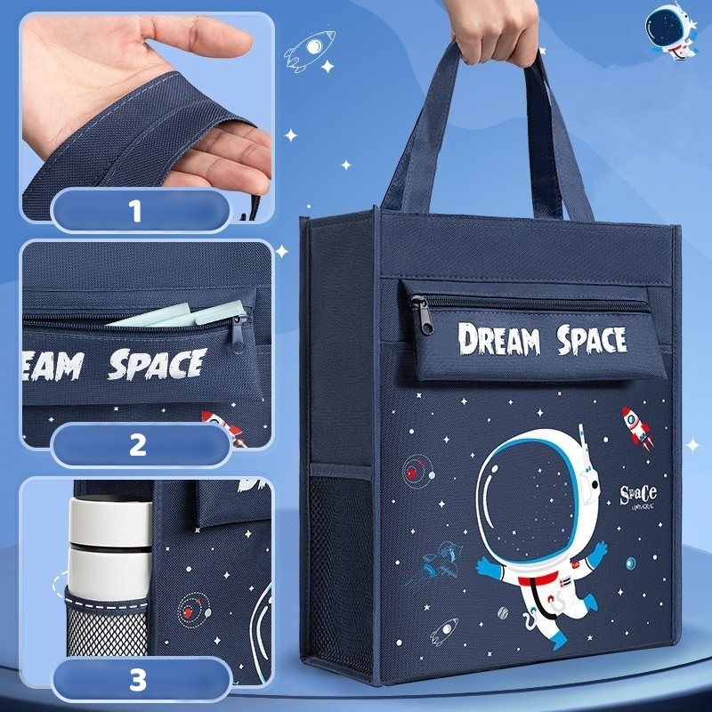 Jual Tas Sekolah Map A4 Motif Kartun Tas Les Anak Dengan Resleting Tas ...