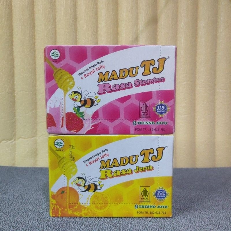 Jual MADU TJ SACHET RASA STRAWBERRY/RASA JERUK ISI 12 SACHET TERMURAH ...
