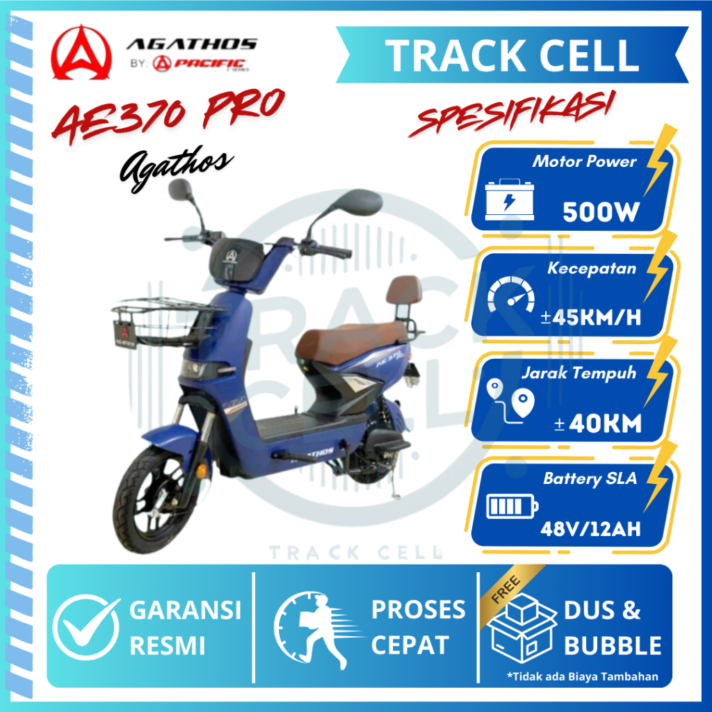 Jual Sepeda Listrik E-bike AGATHOS AE 370 PRO NFC Keranjang Terbaru Bergaransi Resmi Pacific ...