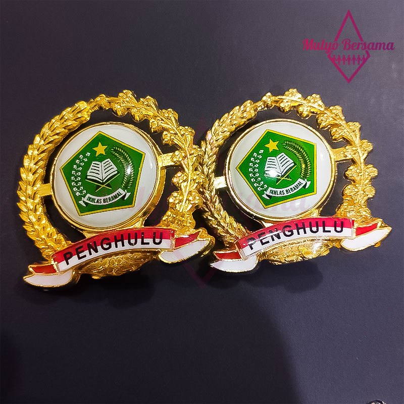 Jual Pin Bros Penghulu Padi Kapas Pin Penghulu Kemenag Pin Logo Kemenag ...