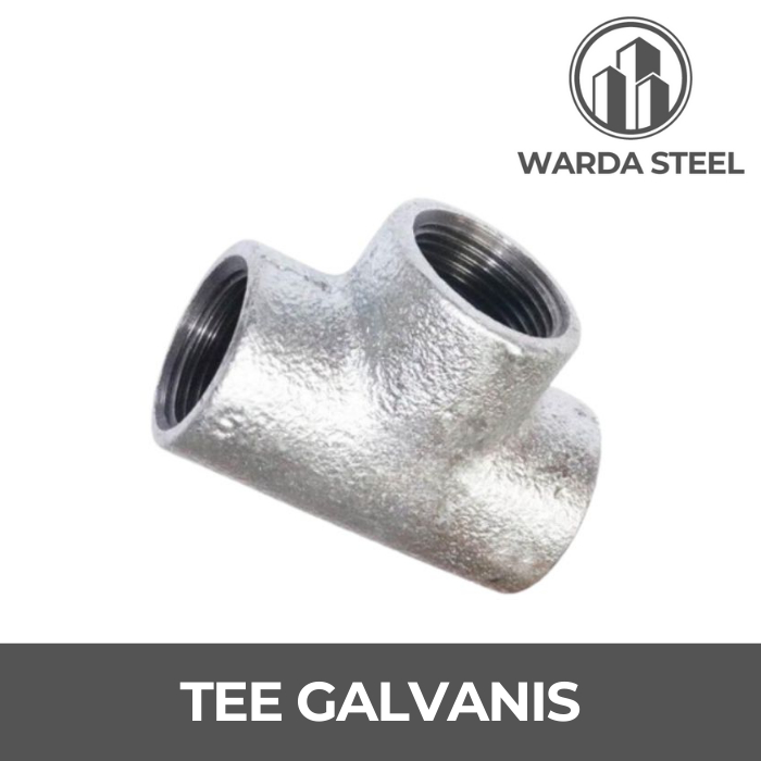 Jual Tee Drat Galvanis 1/4" Besi - T Te Besi 1/4 Inch | Shopee Indonesia