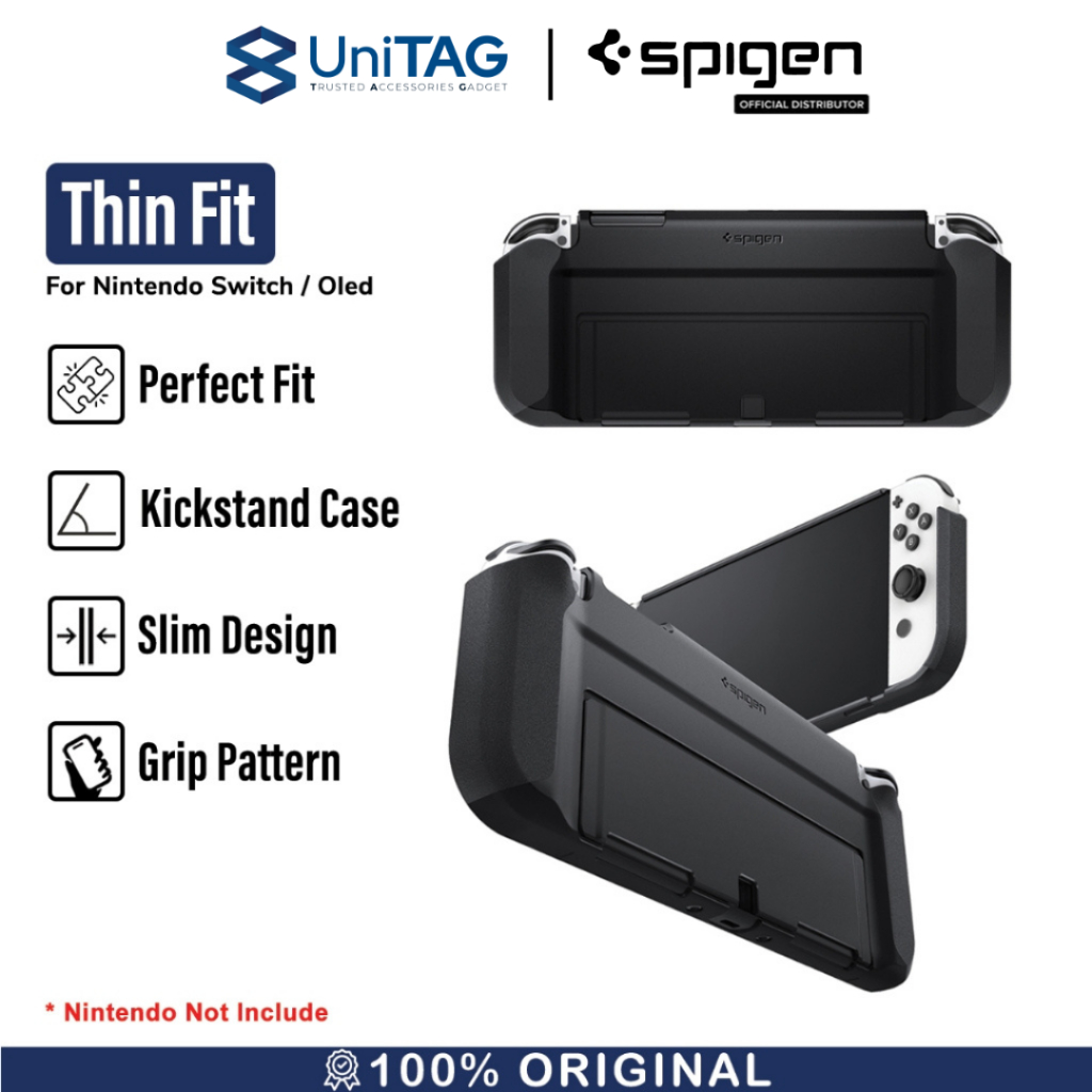 Jual Case Nintendo Switch Oled Spigen Thin Fit Slim Hardcase Grip ...