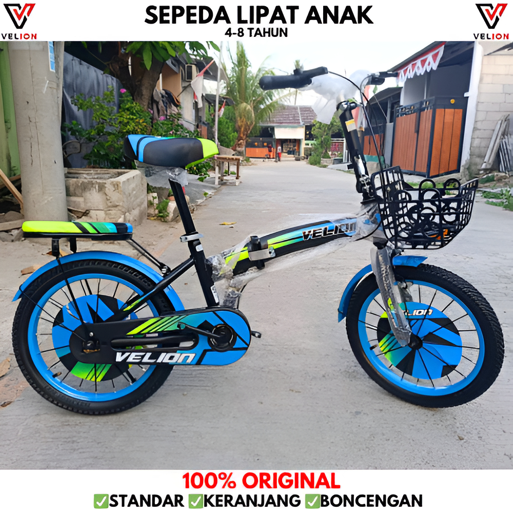 Jual Sepeda Lipat Anak Laki-laki & Perempuan || Pink, Ungu, Biru ...