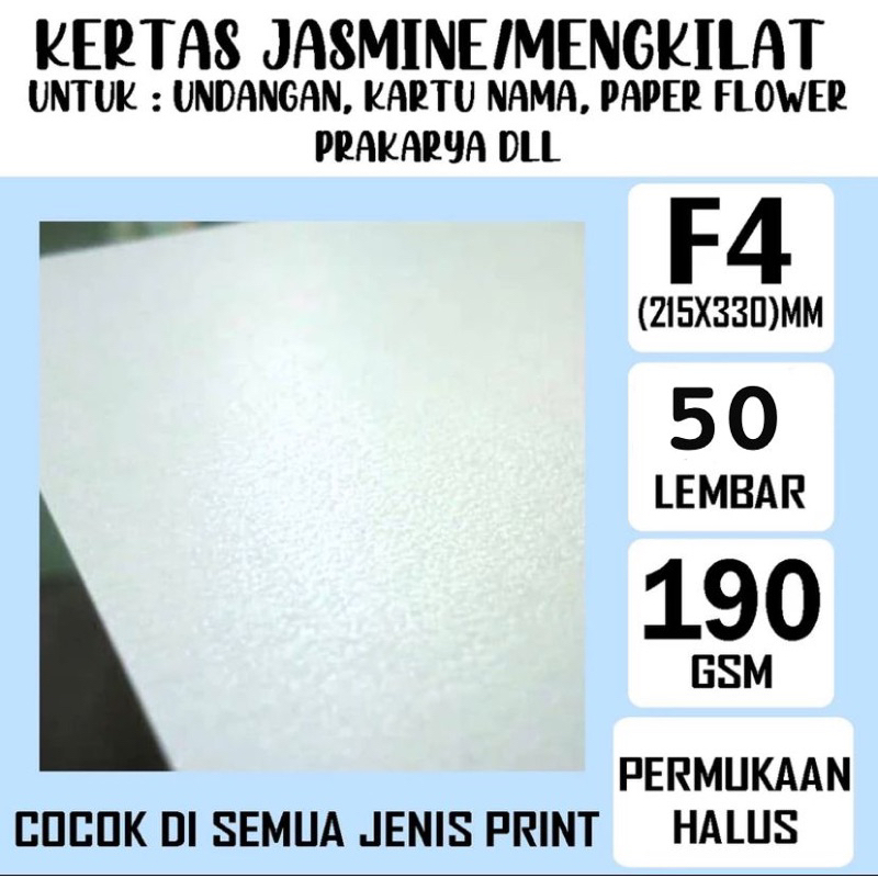 Jual Kertas Jasmin F4 isi 50 lembar | Shopee Indonesia
