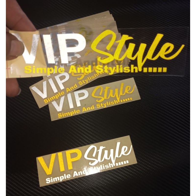 Jual Stiker Viral VIP Style ukuran 15cm x 4cm | Shopee Indonesia