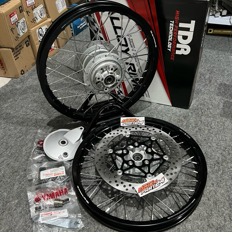 Jual paket velg tdr tromol depan SYM day belakang ts day velg TDR 160. ...