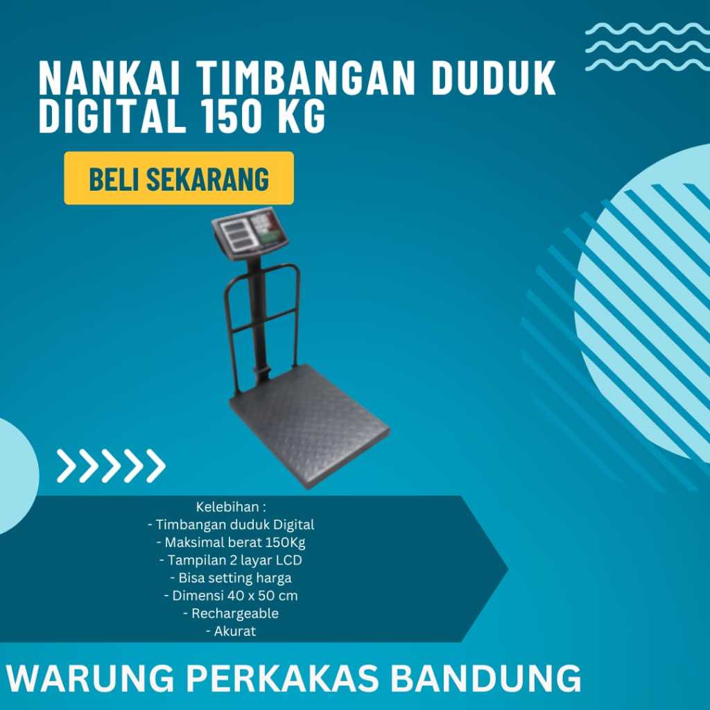 Jual Timbangan Duduk Digital 150Kg NANKAI / Timbangan Barang Nankai 150 kg | Shopee Indonesia