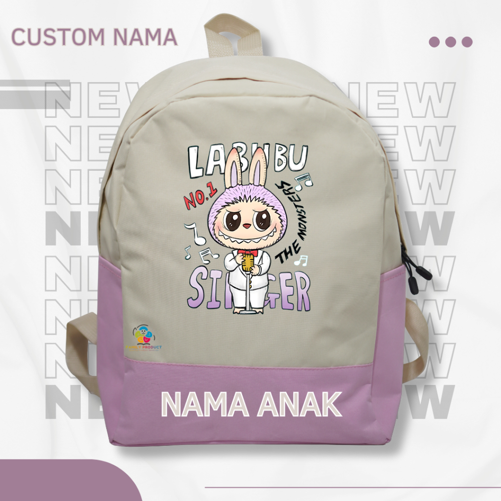 Jual Tas Ransel Backpack Anak Labubu Singer - Tas backpack Sekolah Anak SD TK (FREE NAMA ...