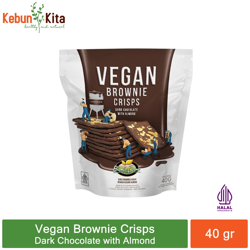 Jual Bionic Farm Vegan Brownie Crisps Chocolate 40g | Shopee Indonesia