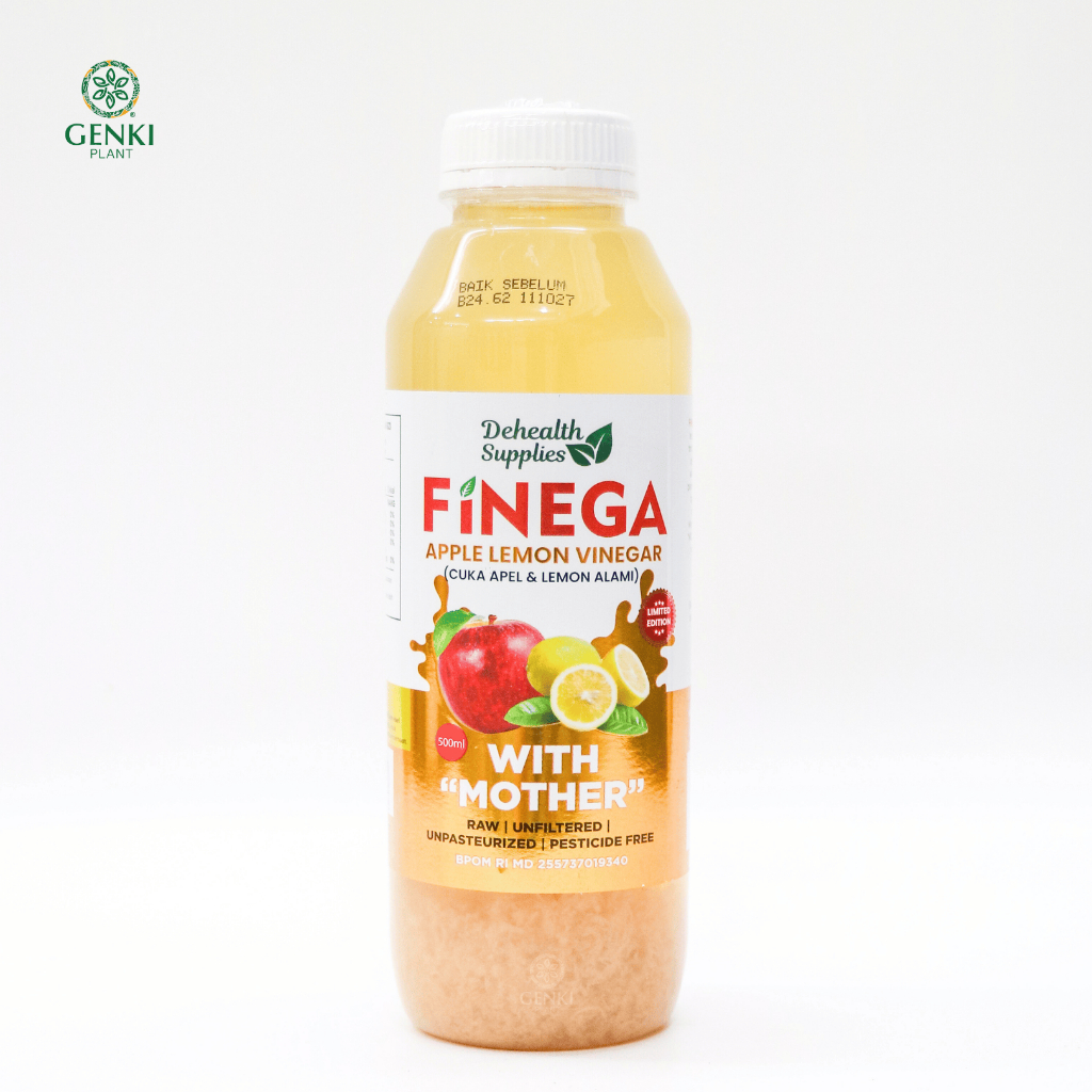 Jual Finega Apple Lemon Vinegar / Cuka Apel Lemon (With Mother) - 500 ...