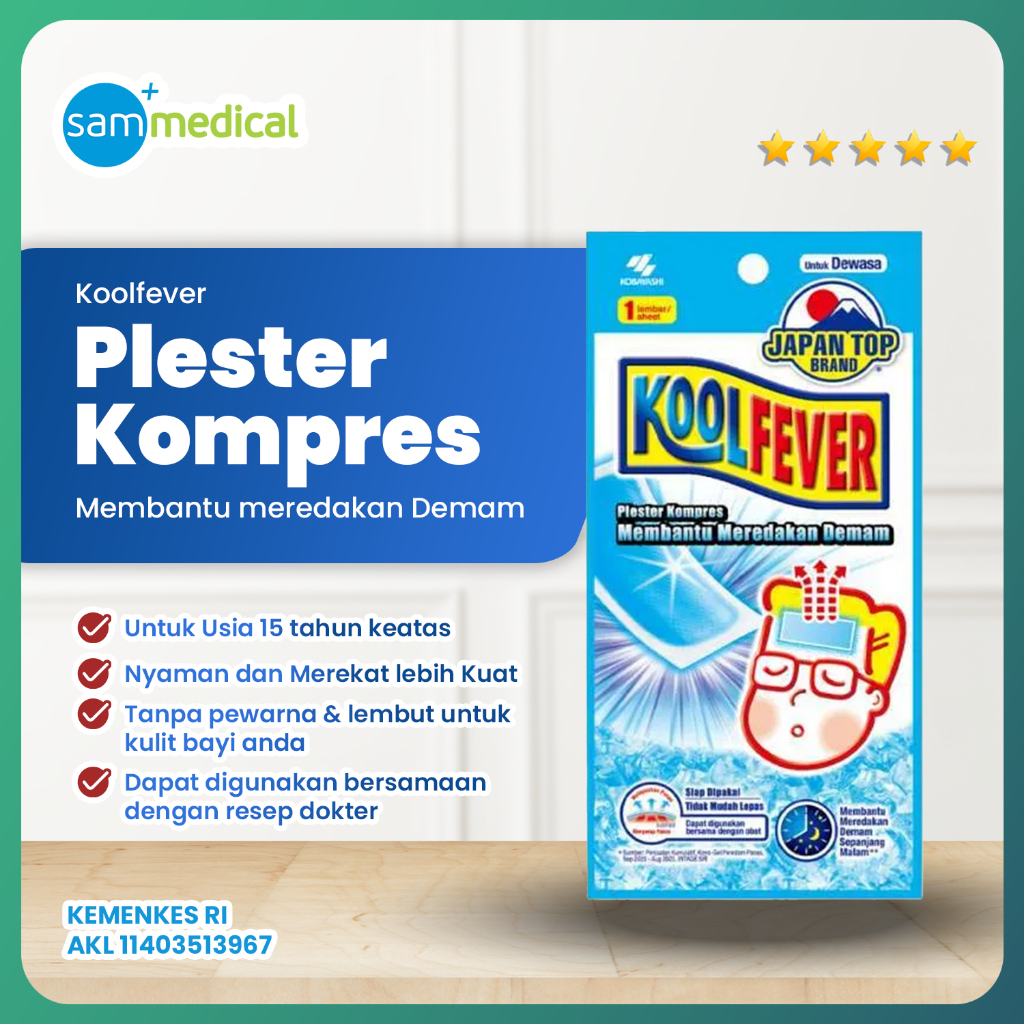 Jual Kobayashi KoolFever Kompres Plester / Kompres Dewasa / Kompres ...