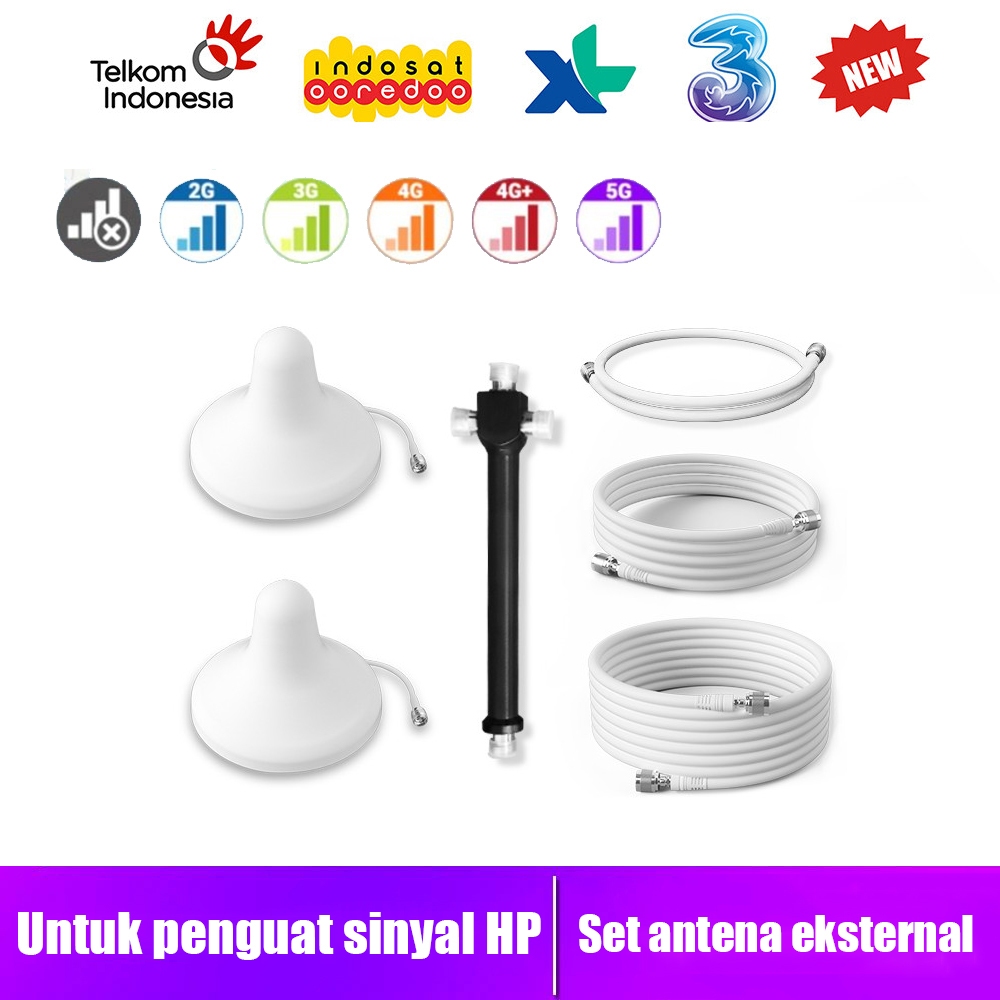 Jual Set antena eksternal contians 2 arah Splitter kabel setelan untuk ...