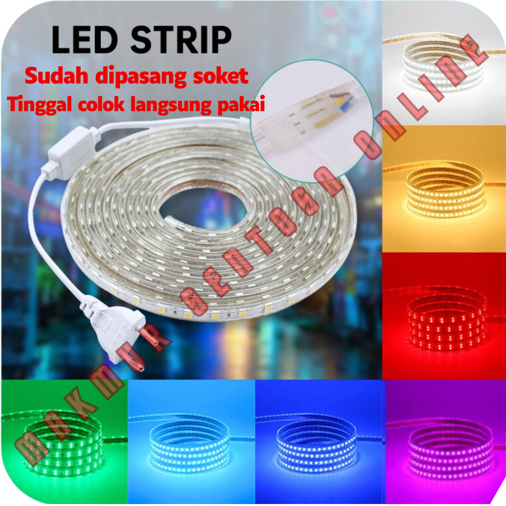 Jual PAKET LAMPU LED STRIP 5050 3528 2835 SMD LED SELANG SMD LED PLAFON ...