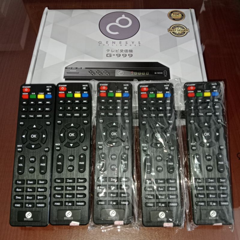 Jual Remote control Original remot Asli untuk receiver Genesys G-999 ...